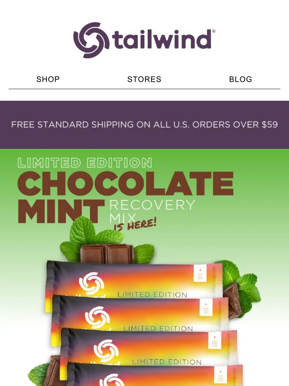Tailwind Nutrition: Chocolate Mint Recovery Mix is here! | Milled