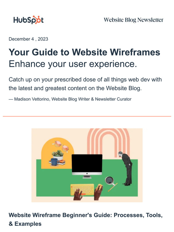 HubSpot: Your Guide to Website Wireframes | Milled