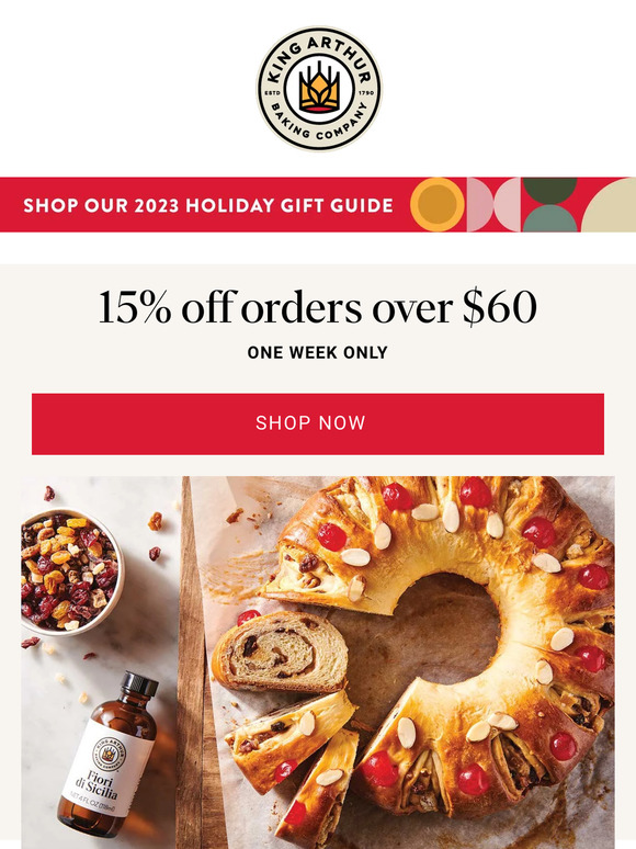 King Arthur Baking Company: Ho-Ho-Hot Deals: Save 15% Now! | Milled