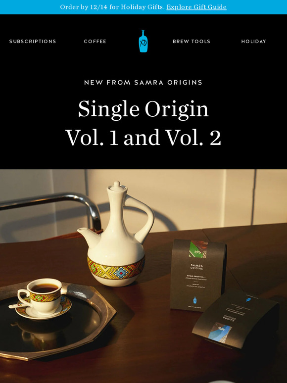 Blue Bottle Coffee: New Samra Origins: Single Origin Vol. 1 and Vol. 2 ...