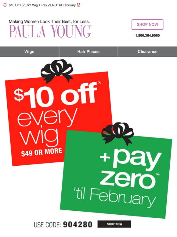 Paula Young: Save Now, Pay Later – Ends Tonite | Milled