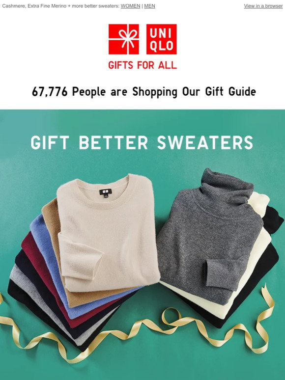 UNIQLO: Cashmere, Extra Fine Merino + more better sweaters | Milled