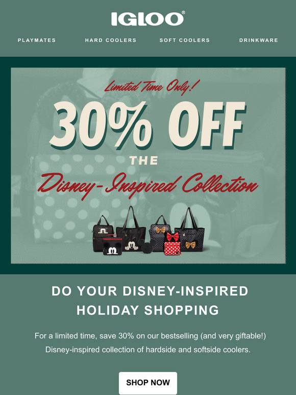 Igloo-Store.com: Get 30% off our Disney-Inspired Cooler Collection ...