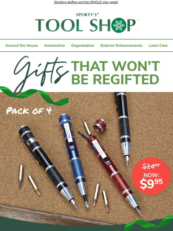 Sporty's Tool Shop: 14+ Gift Ideas That Won't Be Regifted | Milled