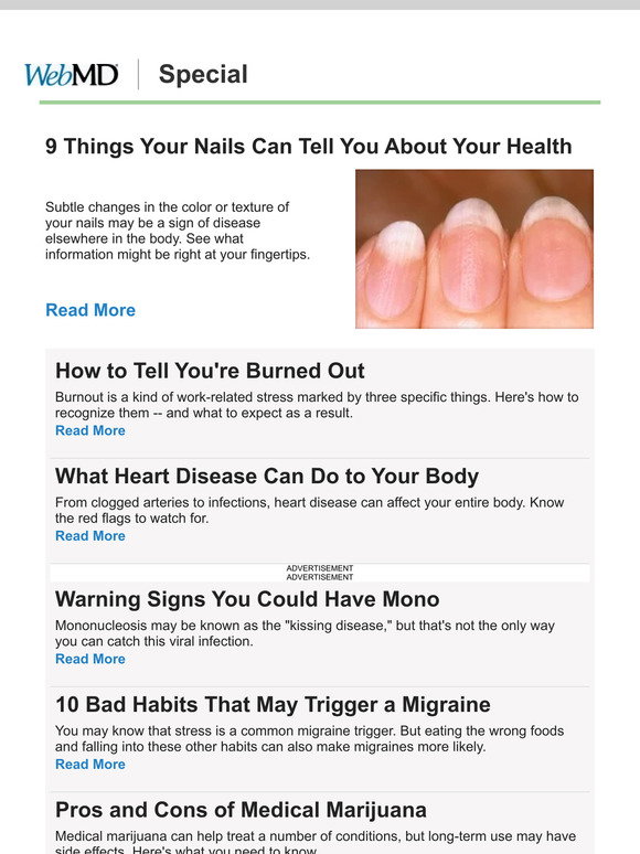 WebMD: 9 Things Your Nails Can Tell You About Your Health | Milled