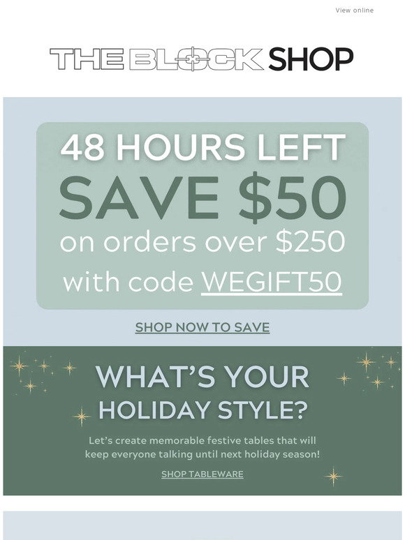 The Block Shop: 🍇 48 hours left to save $50! 🍇 | Milled