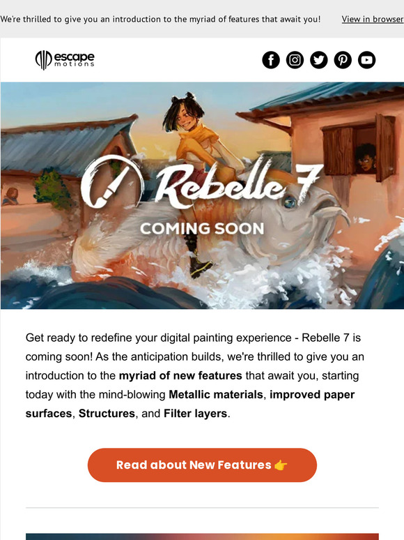 Escape Motions: Rebelle 7 Coming Soon: Metallics, Improved Papers ...