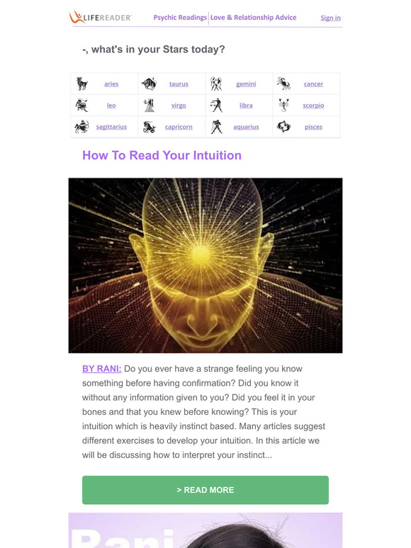 Lifereader: How To Read Your Intuition | Milled