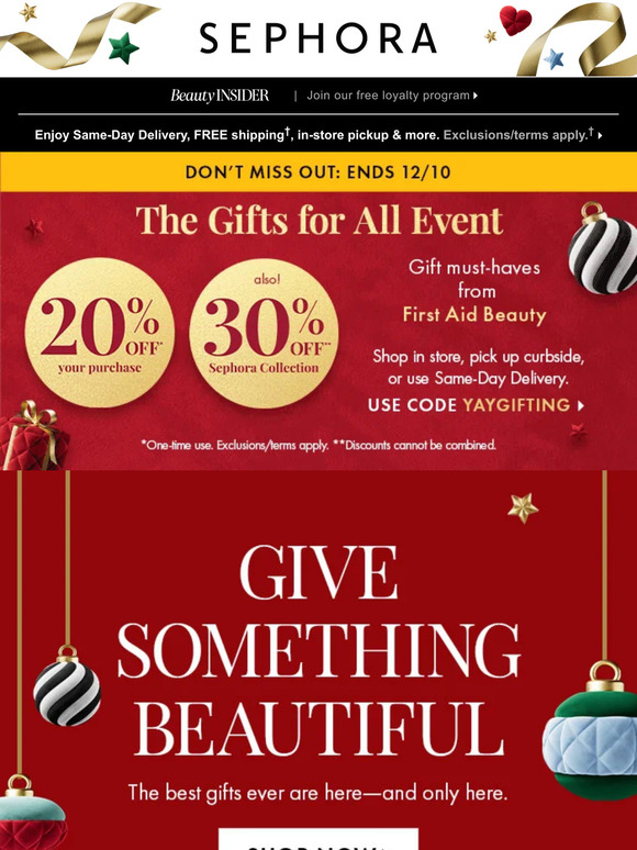 Sephora: Two words: HOT. GIFTS. | Milled