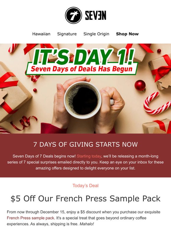 Seven Coffee Roasters: [INSIDE] Day 1 Coffee Deal Just Dropped 🎉 | Milled