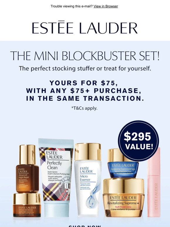Estée Lauder: Introducing THE MINI BLOCKBUSTER SET! | Milled