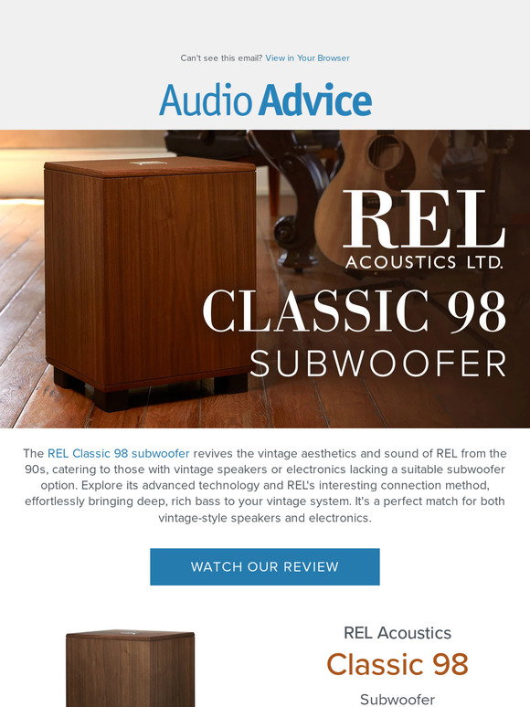 Audio Advice: 🔈REL Classic 98 Subwoofer: Retro Style Meets High-Tech ...