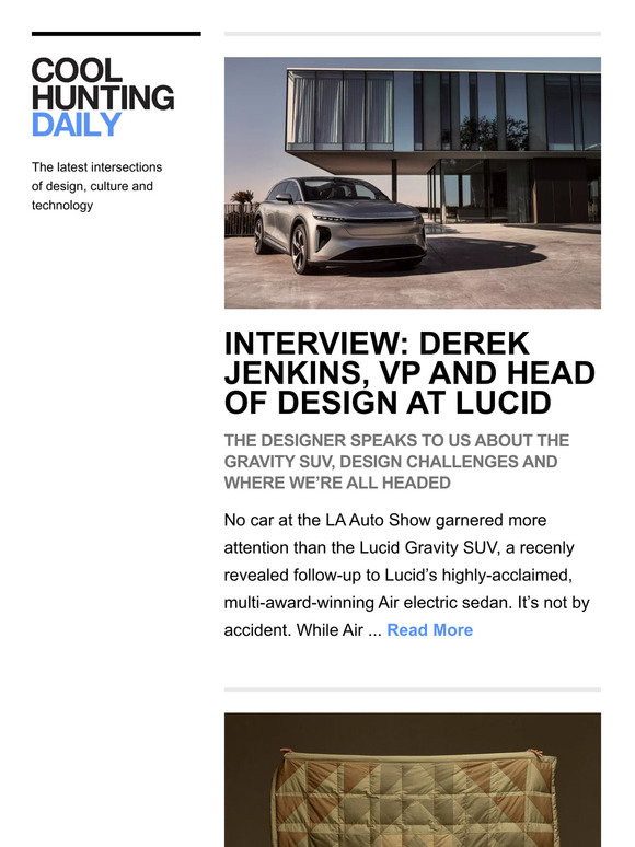 Cool Hunting: Lucid's head of design on the Gravity SUV, design ...