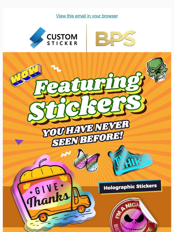 CustomSticker: Featuring Stickers You May Have Never Seen Before Check ...