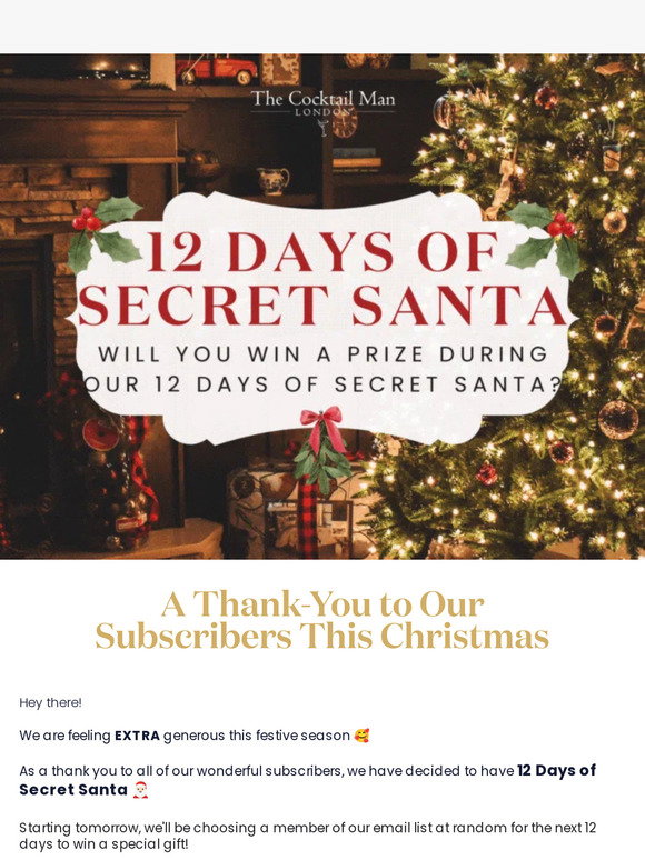 The Cocktail Man: 12 Days of Secret Santa 🎁🎅🏻 | Milled