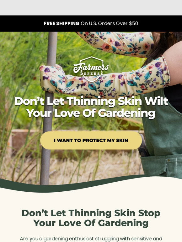 Farmers Defense: 🍃 Don't Let Thinning Skin Wilt Your Love Of Gardening ...