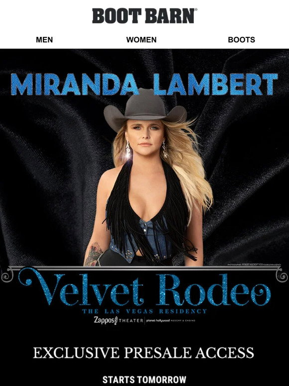 Boot Barn: Milled Women, Get Exclusive Presale Access to Miranda ...
