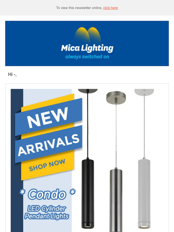 Mica Lighting: LED Cylinder Lights have Arrived 🤩 Condo is moving Fast ...