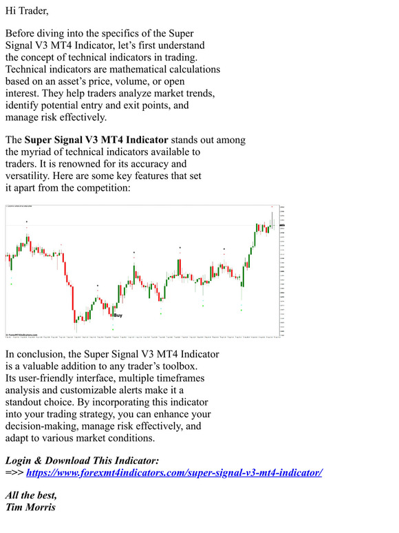 Forex MT4 Indicators: [Download] Super Signal V3 MT4 Indicator | Milled