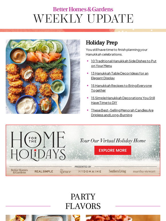 Better Homes and Gardens: 10 Traditional Hanukkah Side Dishes to Put on ...