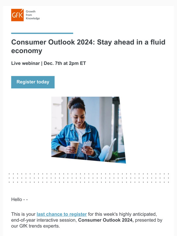 GfK: This week: Consumer Outlook 2024 | Milled