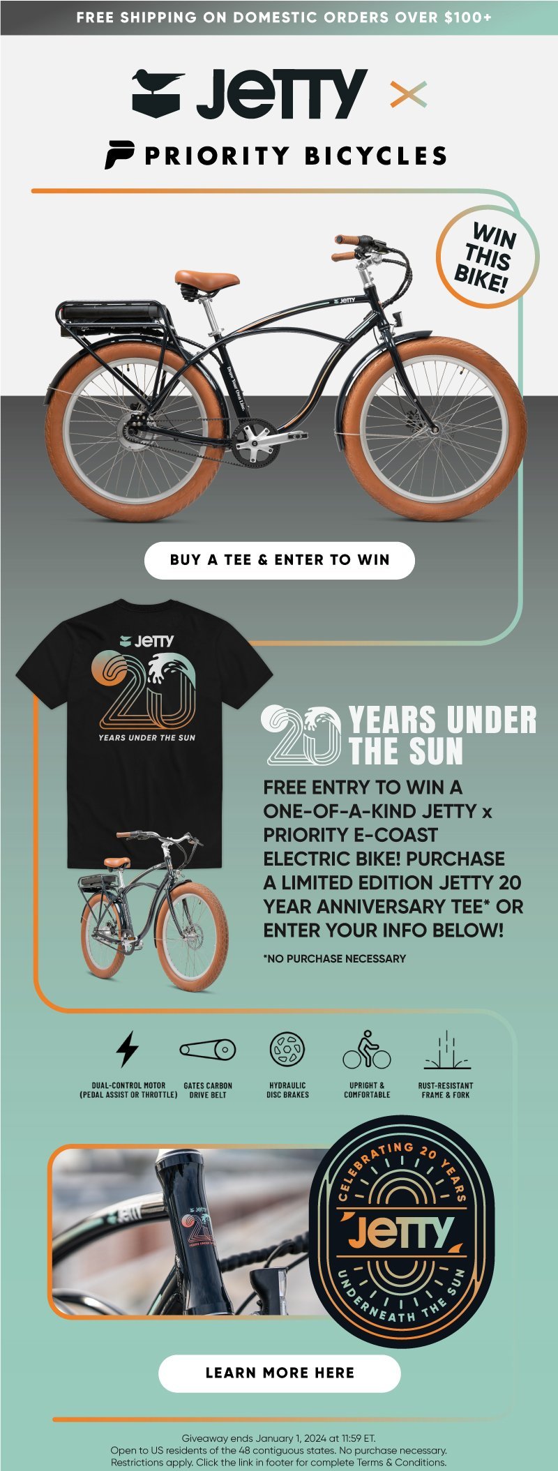 Jetty: E-Bike Giveaway! 20th Anniversary Jetty X Priority Collab | Milled