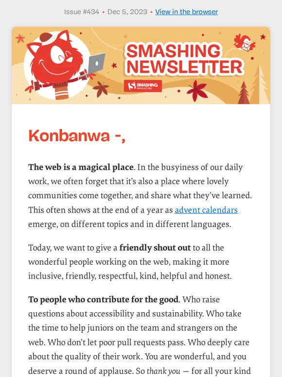 Smashing Magazine: #434: Magical Front-End Features | Milled