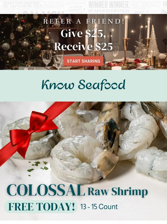 KnowSeafood: Colossal in Savings and Size! FREE Colossal Shrimp Today ...