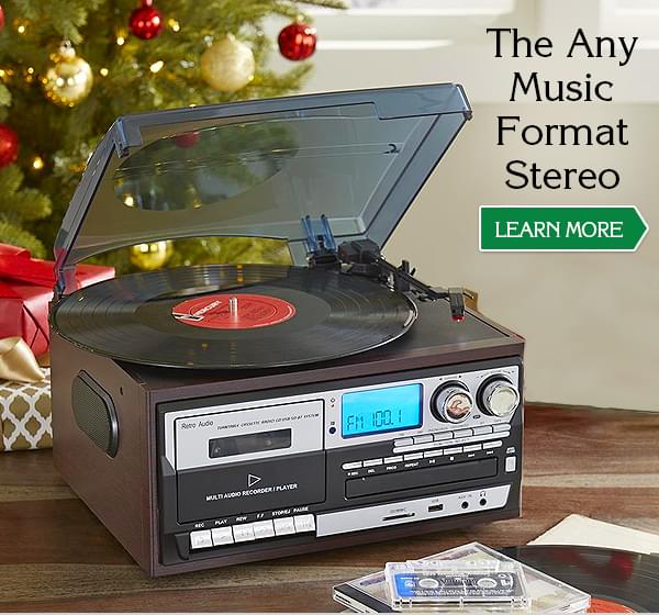 Hammacher Schlemmer: The Any Music Format Stereo | Milled