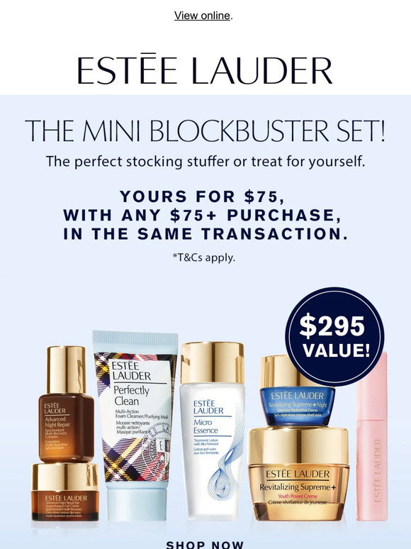 Estée Lauder: Introducing THE MINI BLOCKBUSTER SET! | Milled