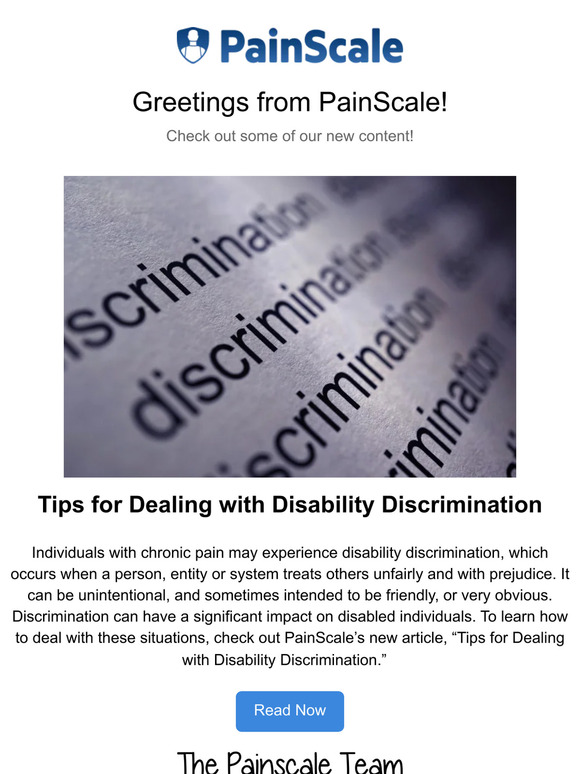 PainScale: Tips for Dealing with Disability Discrimination | Milled