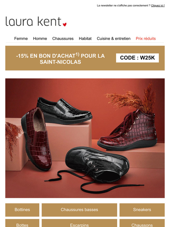 Laura Kent: 🎁 + 15% en bon d'achat pour la Saint-Nicolas, chère Cliente ...
