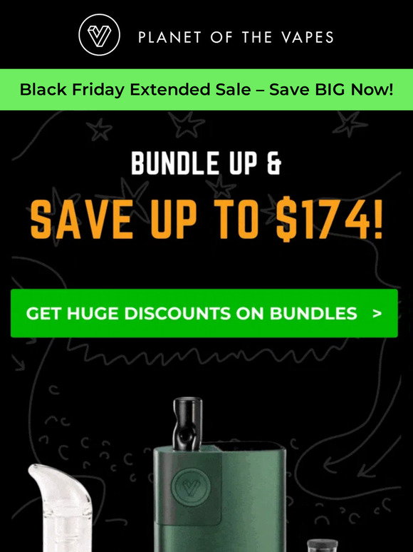 Planet of the Vapes: 🤑 Our best bundles for the holidays! | Milled