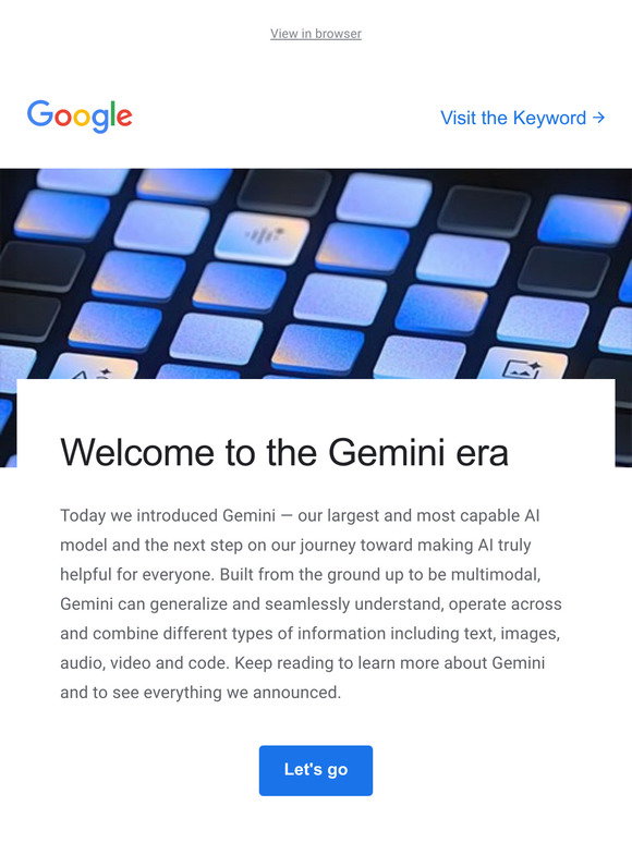 Google: Introducing Gemini, our most capable AI model | Milled