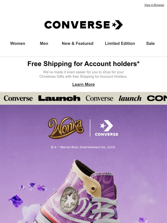 Converse: Introducing Converse x Wonka 🍬 🍫 🍭 | Milled