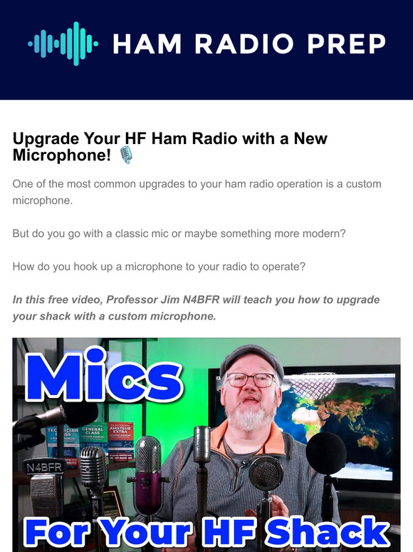Ham Radio Prep: FREE Guide to Adding a Custom Microphone 🎙️ | Milled