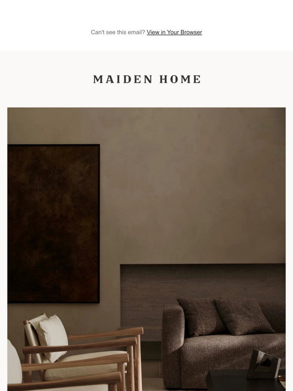 Maiden Home: In Focus: The Soft Brutalism Collection | Milled