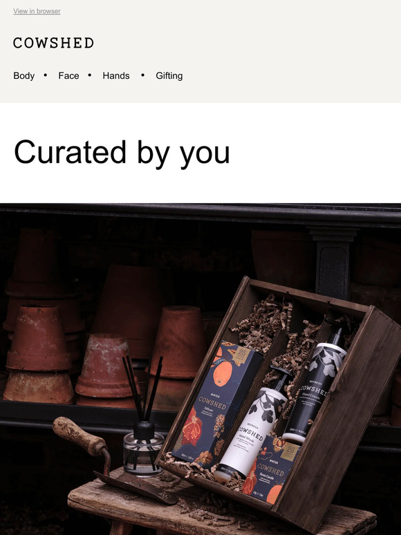Cowshed: Create your own Cowshed gift | Milled