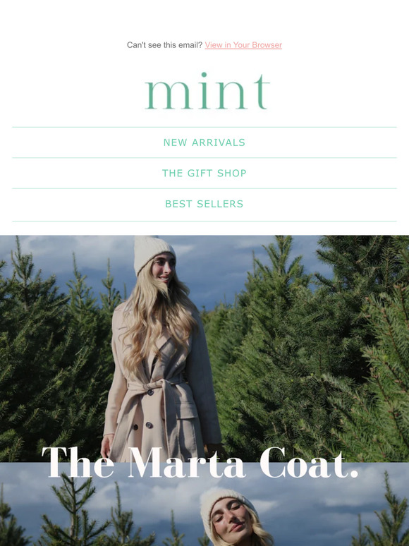 Mint Clothing: Introducing…The Marta Coat | Milled