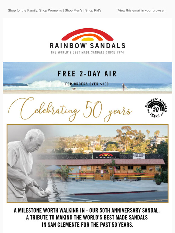 Rainbow Sandals: 50th Year Anniversary Edition 💫 | Milled