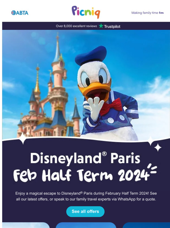 Picniq: Disneyland® Paris Feb Half Term 2024 | Milled