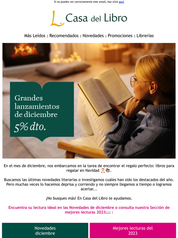 Casa del Libro: Lista de libros TOP 2023 para su regalo perfecto📚🎄 | Milled