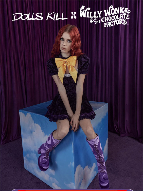 Dolls Kill: Dolls Kill x Willy Wonka is HERE!!! 🍫🍫🍫🍫🍫🍫 | Milled