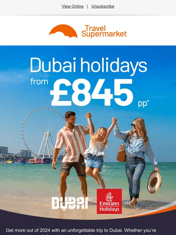TravelSupermarket: Start your Dubai adventure from £845pp* with ...