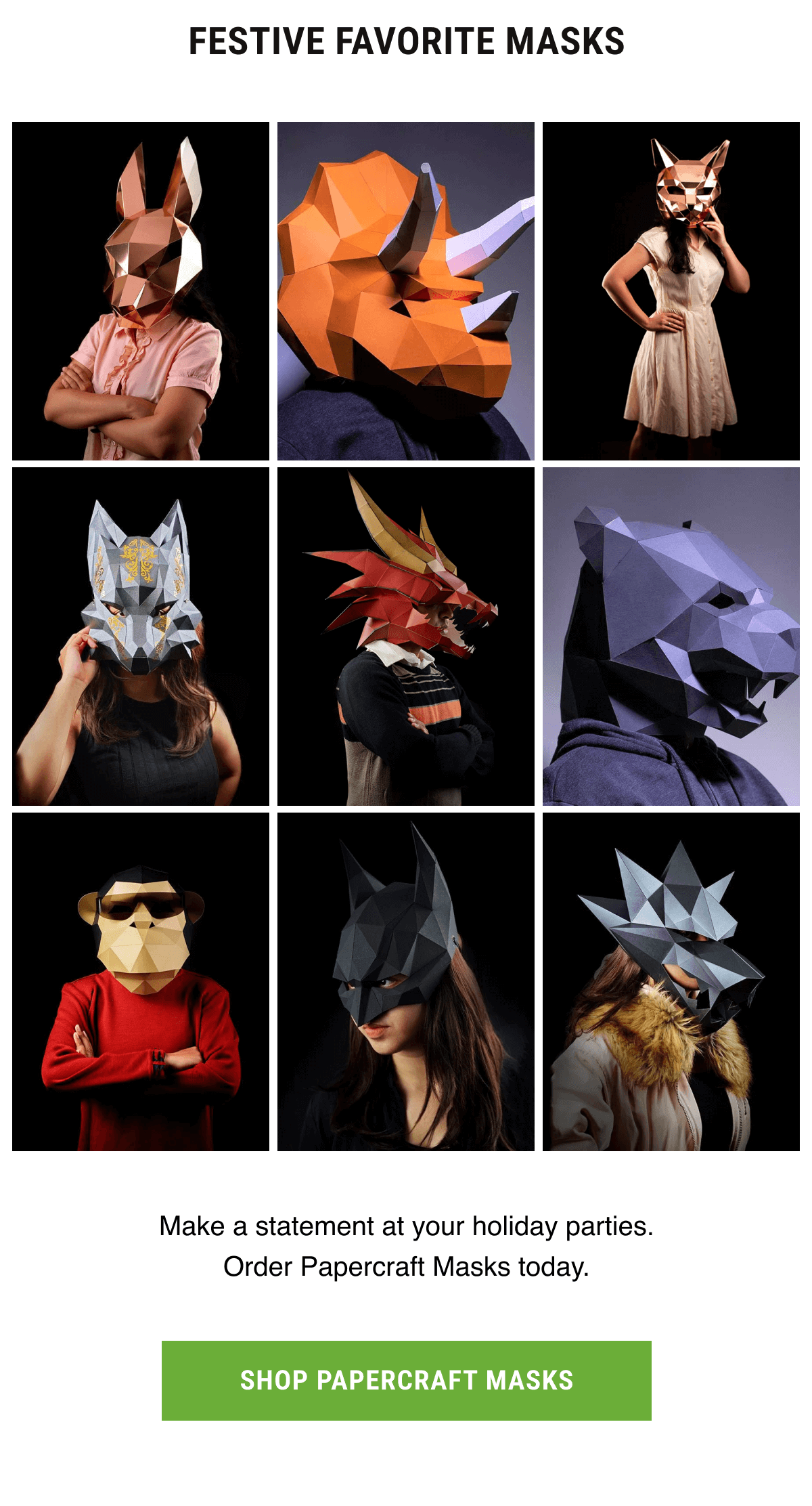 PaperCraft World (US): Stand Out At Holiday Parties With Papercraft ...