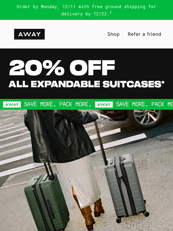 Away Email Newsletters: Shop Sales, Discounts, and Coupon Codes