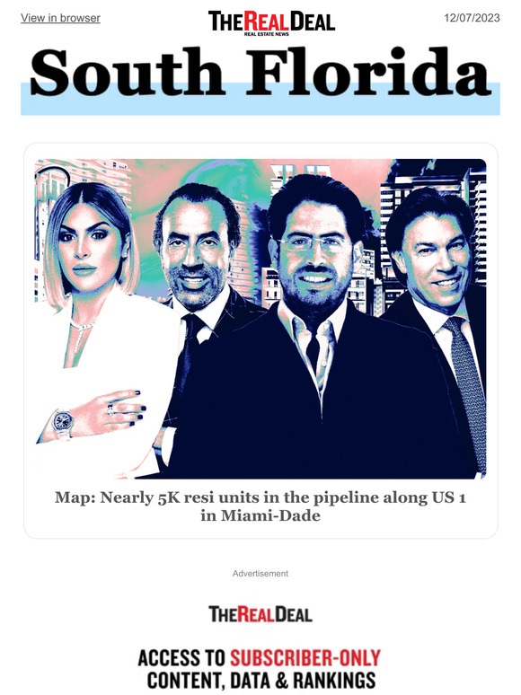 The Real Deal: Map: Nearly 5K resi units in the pipeline; Naftali wins ...