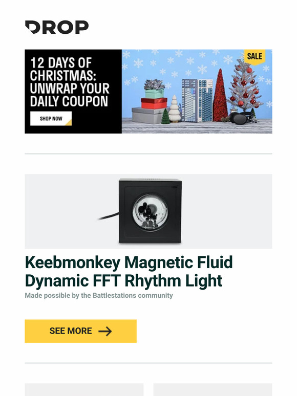 Drop: Keebmonkey Magnetic Fluid Dynamic FFT Rhythm Light, Oakywood ...