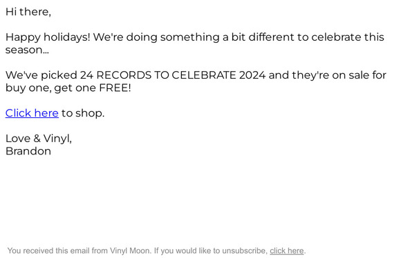 Vinyl Moon: 24 RECORDS TO CELEBRATE 2024 | Milled