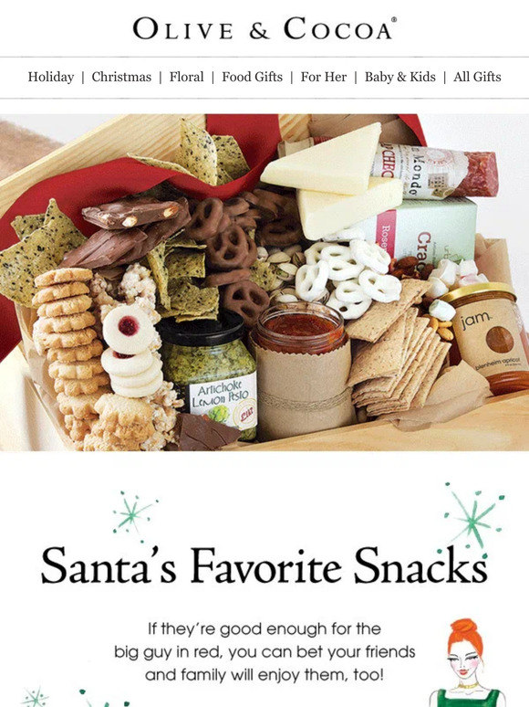 Olive & Cocoa: 🎅🏻 Santa Prefers THESE Snacks over Cookies & Milk! | Milled